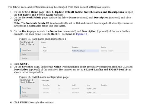 Update Fabric And Switch Names Dell Emc Networking Smartfabric Services Deployment With Vxrail