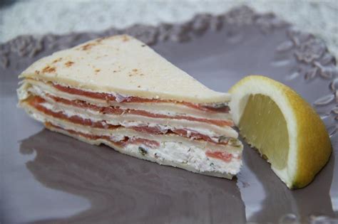 Gâteau de crêpes au saumon fumé Les petits plats de Patchouka