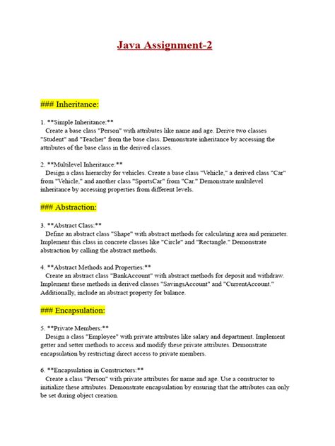Java Assignment 2 Pdf Class Computer Programming Method