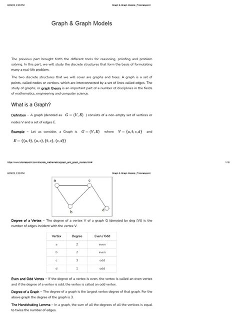 summary part1 pdf vertex graph theory theoretical computer science