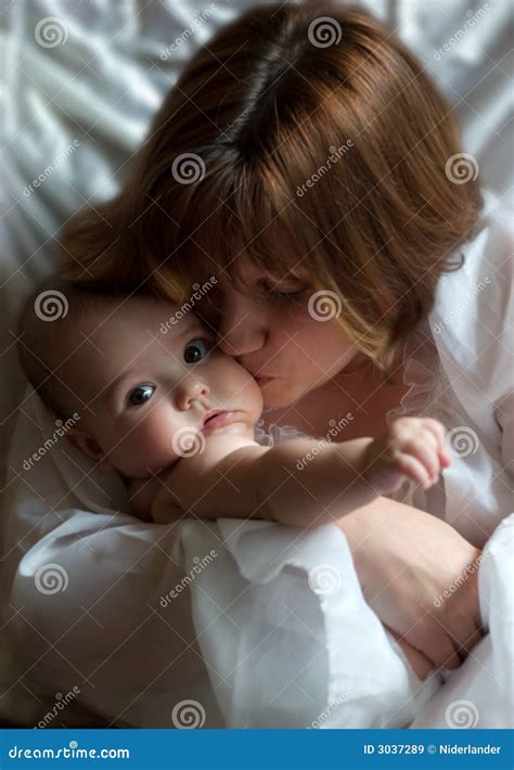 Mother S Kiss Stock Image Image Of People Female Cute