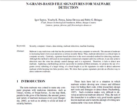 Paper Review N Grams Based File Signature For Malware Detection Keystrokes Research