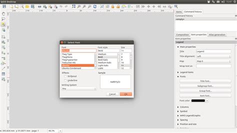 Bug Report Cannot Change Font In Print Composer Qgis