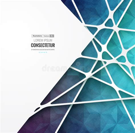 Abstract Geometric Background With Polygons Info Graphics Composition