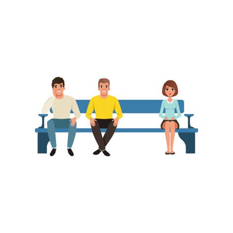 Sitting On Bench Illustrations Royalty Free Vector Graphics And Clip Art