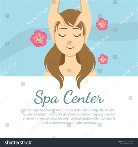 Spa Center Banner Template Space Text Stock Vector Royalty Free