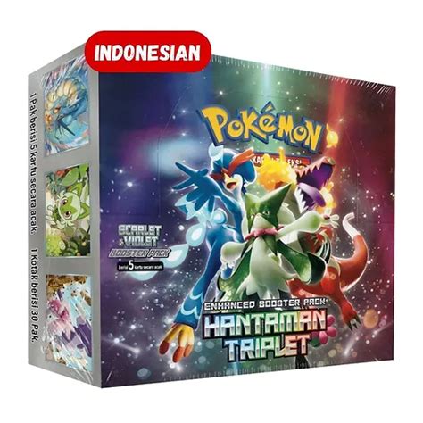 Jual Kartu Card Pokemon TCG Indonesia Hantaman Triplet SV A BOX Shopee Indonesia