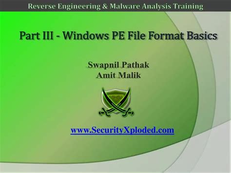 ppt part iii windows pe file format basics powerpoint presentation