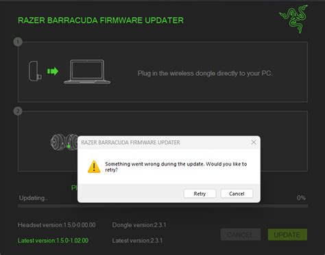 Razer Barracuda Not Blinking When Charging Can T Update Firmware Razer Insider