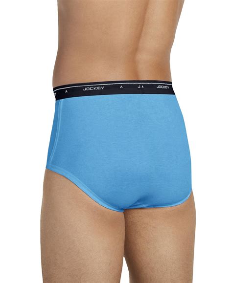 Jockey Classic Collection Full Rise Briefs 4 Pack Blue Cheapundies