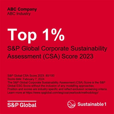 The Sustainability Yearbook 2025 Corporate Sustainability Assessment