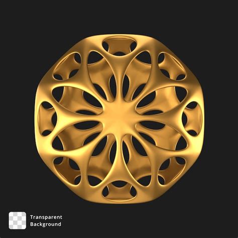 Ilustración 3d De Un Objeto Abstracto Archivo Psd Premium