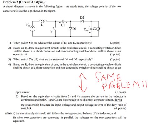 Solved A Circuit Diagram Is Shown In The Following Figure Chegg