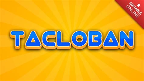 Tacloban Best Price Text Effect Generator