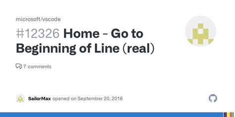 Home Go To Beginning Of Line Real · Issue 12326 · Microsoftvscode