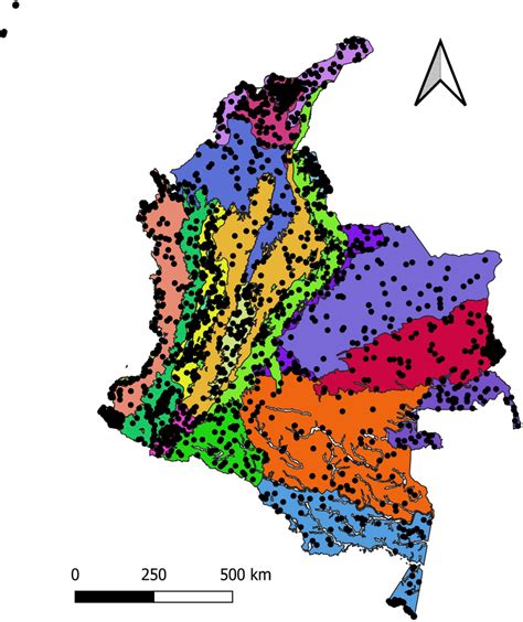 Stratified Random Sample Points Drawn In The 33 Ecoregions As Defined
