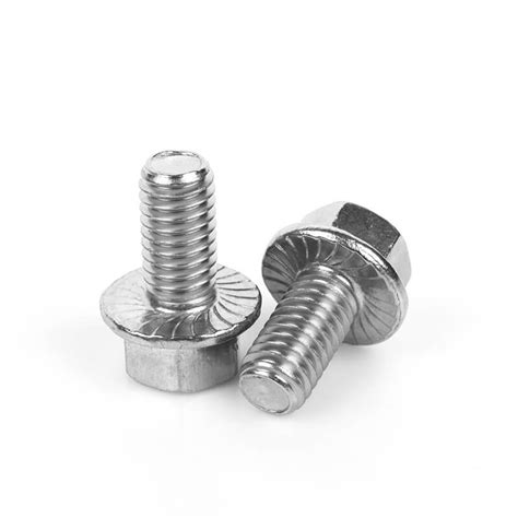 Flanged Hex Head Bolts Flange Hexagon Screws Stainless Steel A2 DIN