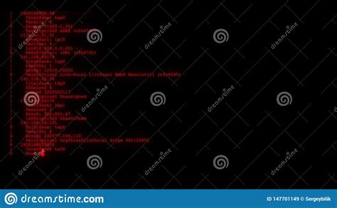 Encrypted Programming Security Hacking Code Data Flow Stream On Display