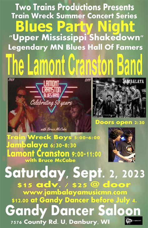 Blues Party Night Featuring The Lamont Cranston Band Mysite