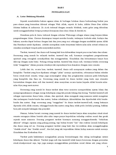Sejarah Dan Perkembangan Tarekat Pdf