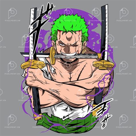 Roronoa Zoro V8 Ex Pixel Print