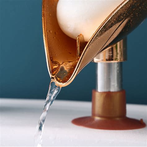 Badu Bg 1pc 2022 Нова златна вендуза за сапунерка за душ в банята Преносим държач за сапун