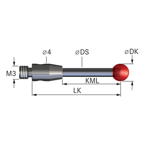 Probe Inserts With Ruby Ball And Cemented Carbide Shaft Eshopista