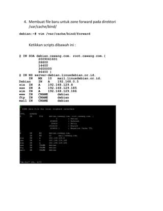 Laporan Setting Dns PDF Operating Systems Computer Software And Applications