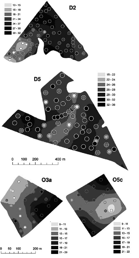 Maps Of Predicted Silt Content Based On The Ordinary Cokriging Download Scientific Diagram