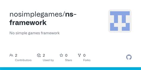 github nosimplegames ns framework no simple games framework