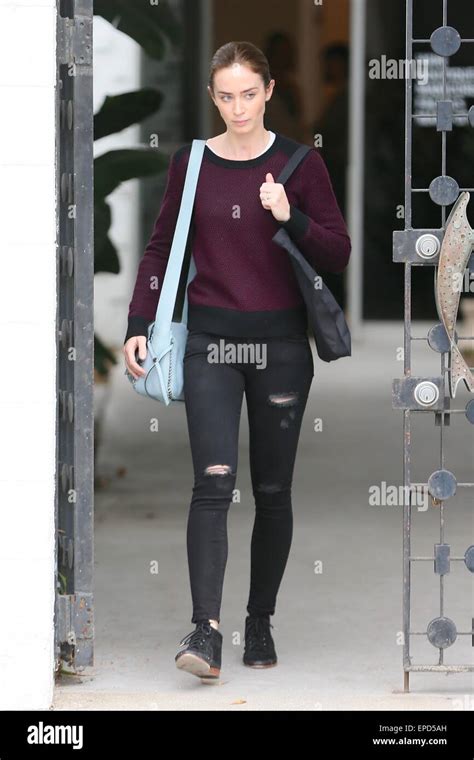 Emily Blunt Seen Leaving Striiike In Beverly Hills One Of The