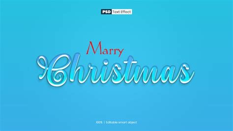 Premium Psd Text Effect Merry Christmas