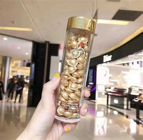 保税仓！伊丽莎白雅顿金胶时空焕活多效金致面部精华胶囊约90粒 淘宝网