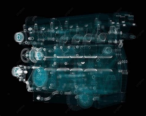 3d Renderingholographic Particle Engine Particle Aircraft Abstract
