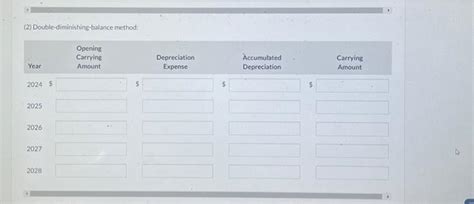 Solved 2 Double Diminishing Balance Method Cullumber Arrow