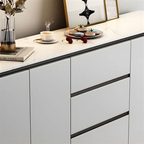 Contemporary Sideboard Cabinet Stone Sideboard Table With Doors For