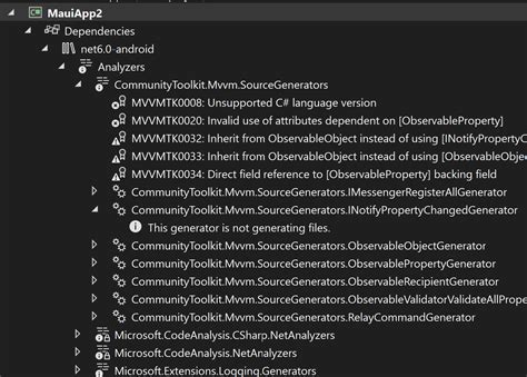 C Communitytoolkitmvvm Not Working With Net Maui Stack Overflow