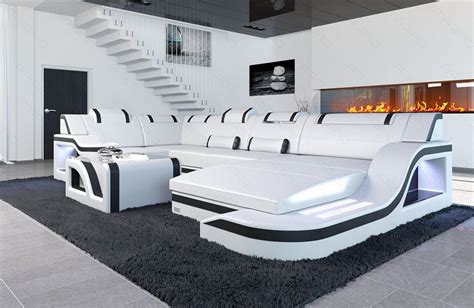 Sofa Dreams Wohnlandschaft Ledersofa Palermo U Form Mini Designersofa
