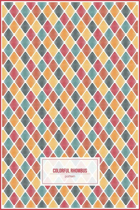 Colorful Rhombus Pattern With Vintage Style Colors 28825119 Vector Art At Vecteezy