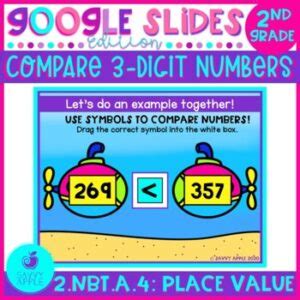 Comparing Numbers Digit Google Slides Distance Learning Savvy Apple