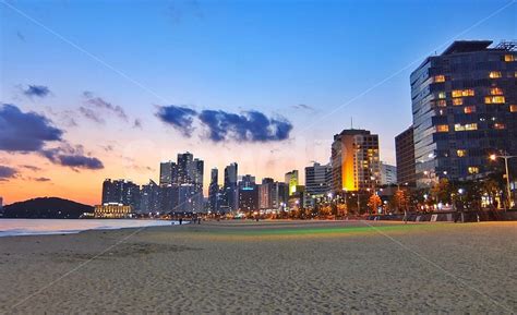 야경 Hdr 해변 바다 해운대 사진이미지일러스트캘리그라피 Omnijeon작가