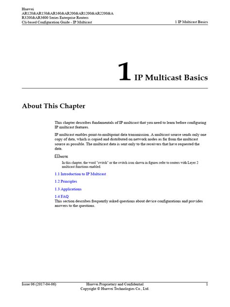 01 01 Ip Multicast Basics Pdf Multicast Ip Address