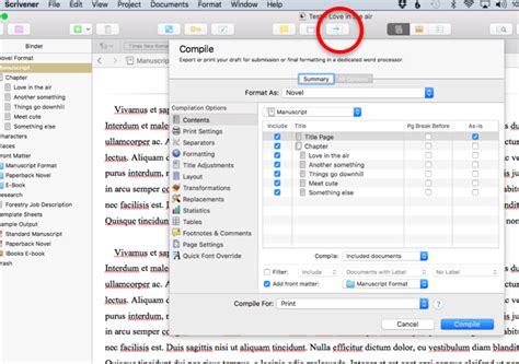 Formatting Fonts in Scrivener A Quick Tip April Dávila