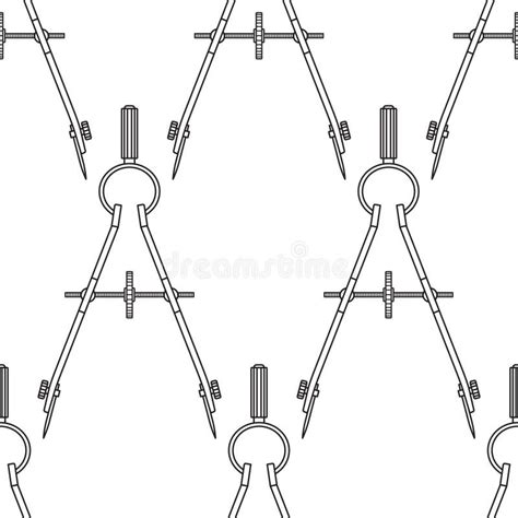 Divider Compasses Vector 01 Stock Vector Illustration Of Brush
