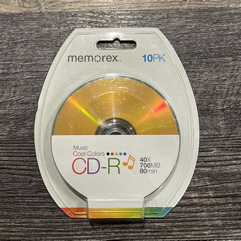 10 Pack Memorex Music CD R Recordable Media Music Musique 40X 700MB 80