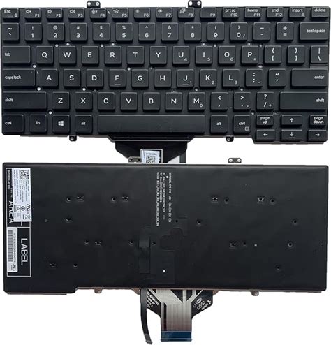 Amazon Retroiluminación de teclado de repuesto para Dell Latitude