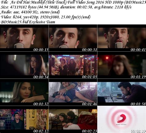 Ae Dil Hai Mushkil Title Track Full Video Song 2016 By Arijit Singh