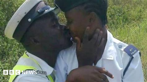 Bbctrending The Police Officers Fired For A Kiss Bbc News