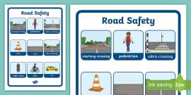 New Zealand Road Safety Word Mat Profesor Hizo Twinkl