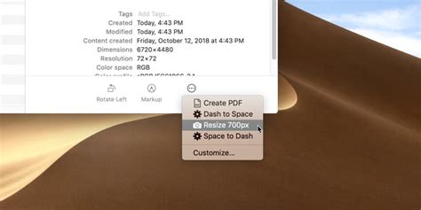 Creating And Using Quick Actions In MacOS Mojave Apple Gazette